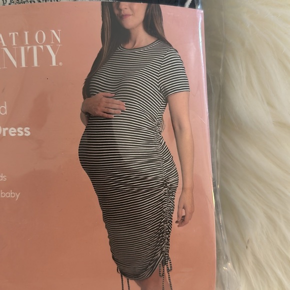 Destination Maternity | Dresses | Destination Maternity Black Striped ...